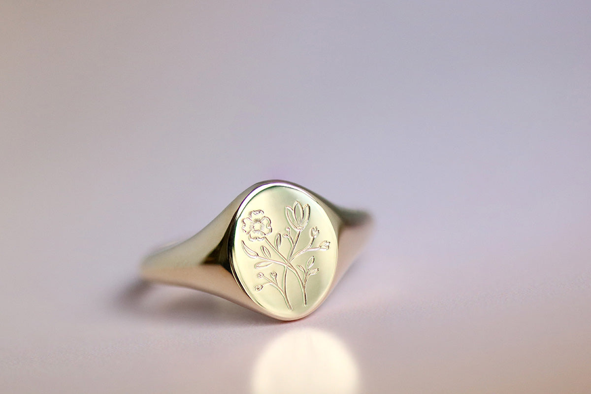 Signet Rings | Buy Women's Gold Signet Rings Online Australia– Scarlett ...
