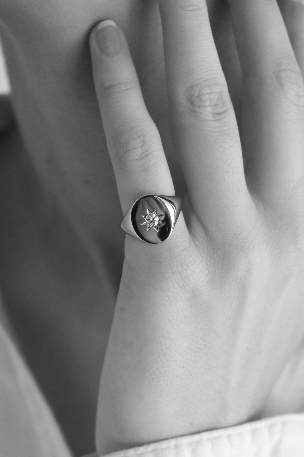 Diamond Signet Rings | Scarlett Jewellery Label